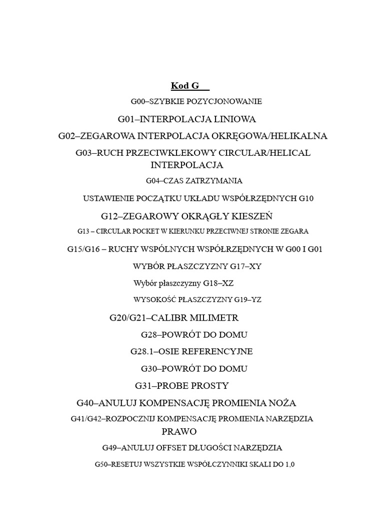 KODY G I KODY M | PDF