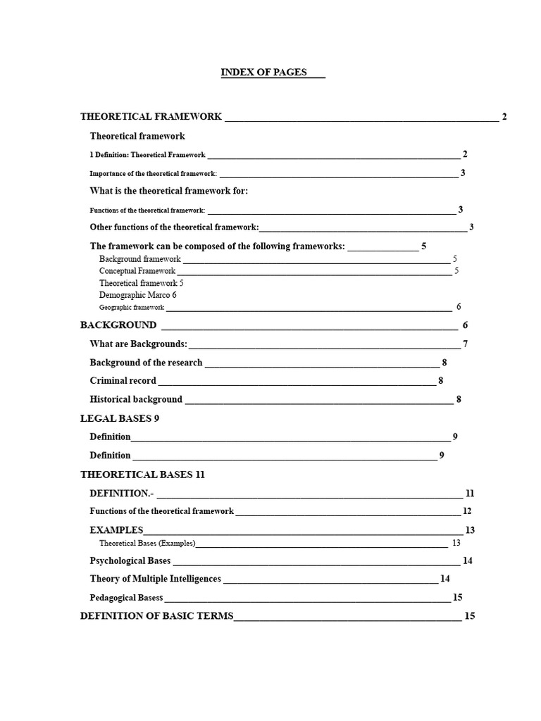 Understanding Theoretical Frameworks in Research | PDF | Theory ...