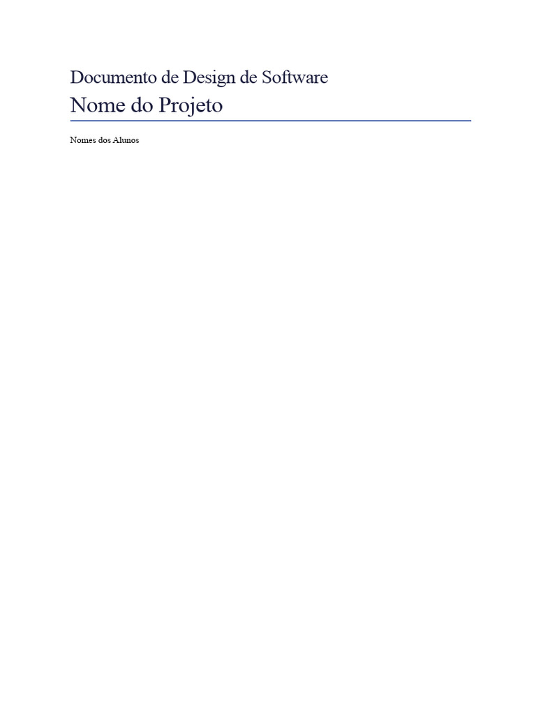 Documento de Design de Software (2) | PDF | Programas | Diagrama de ...