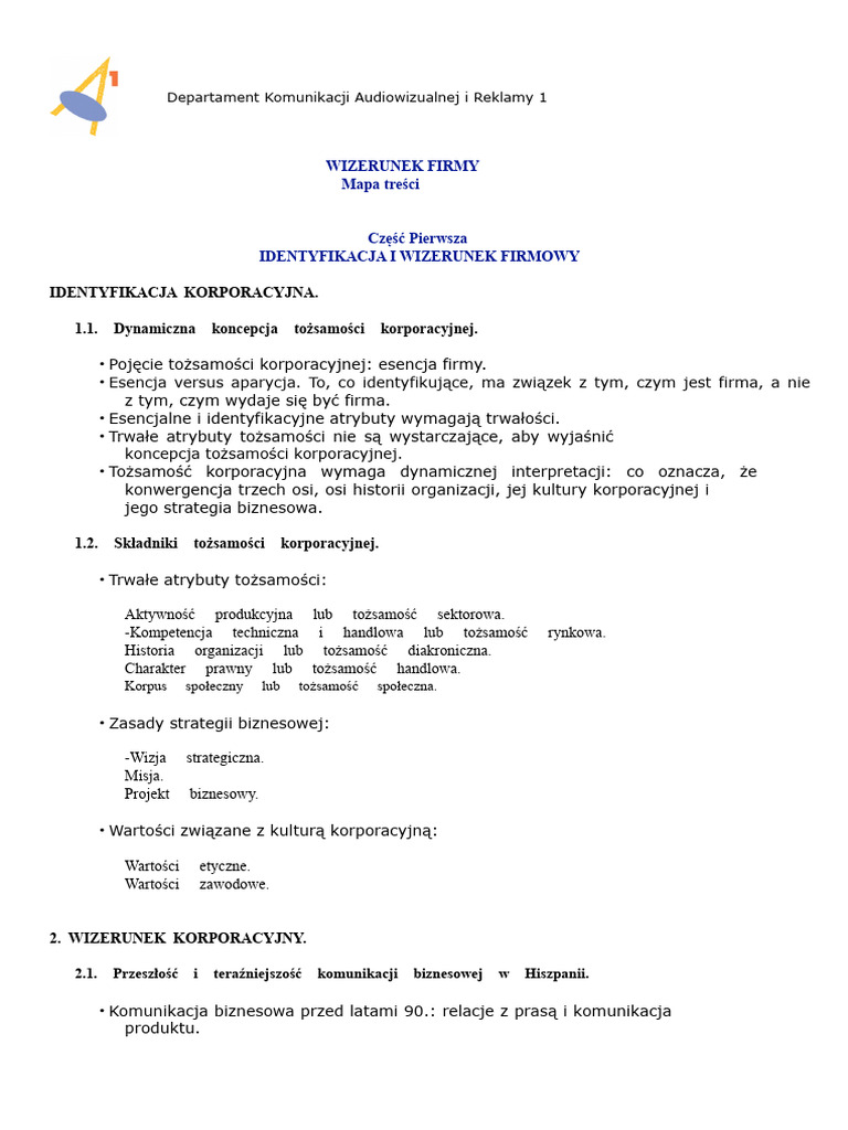Kwestionariusz Wizerunku Firmy | PDF