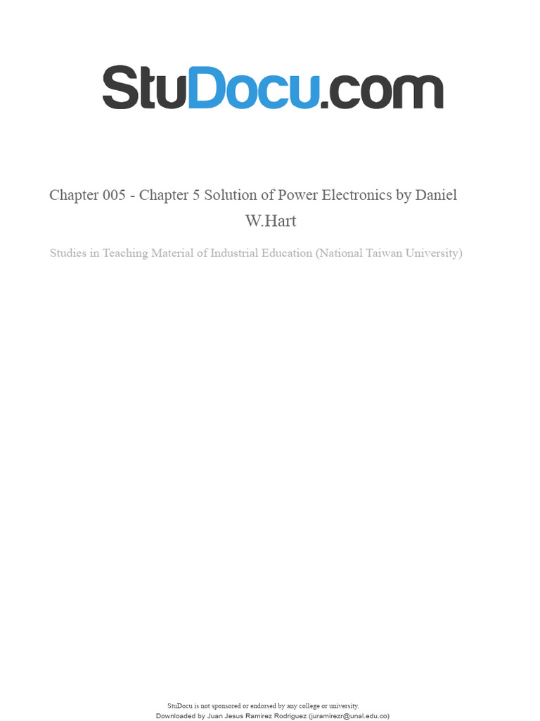 Chapter 5 Solved - Power Electronics D.Hart | PDF | Root Mean Square ...