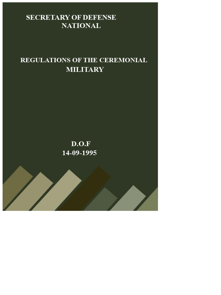 9 Military Ceremonial Regulations | PDF | Military Rank | Military ...