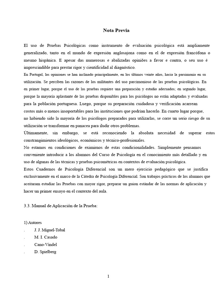 Uso y Aplicación del STAXI-2 en Psicología | PDF | Sicología | Validez ...
