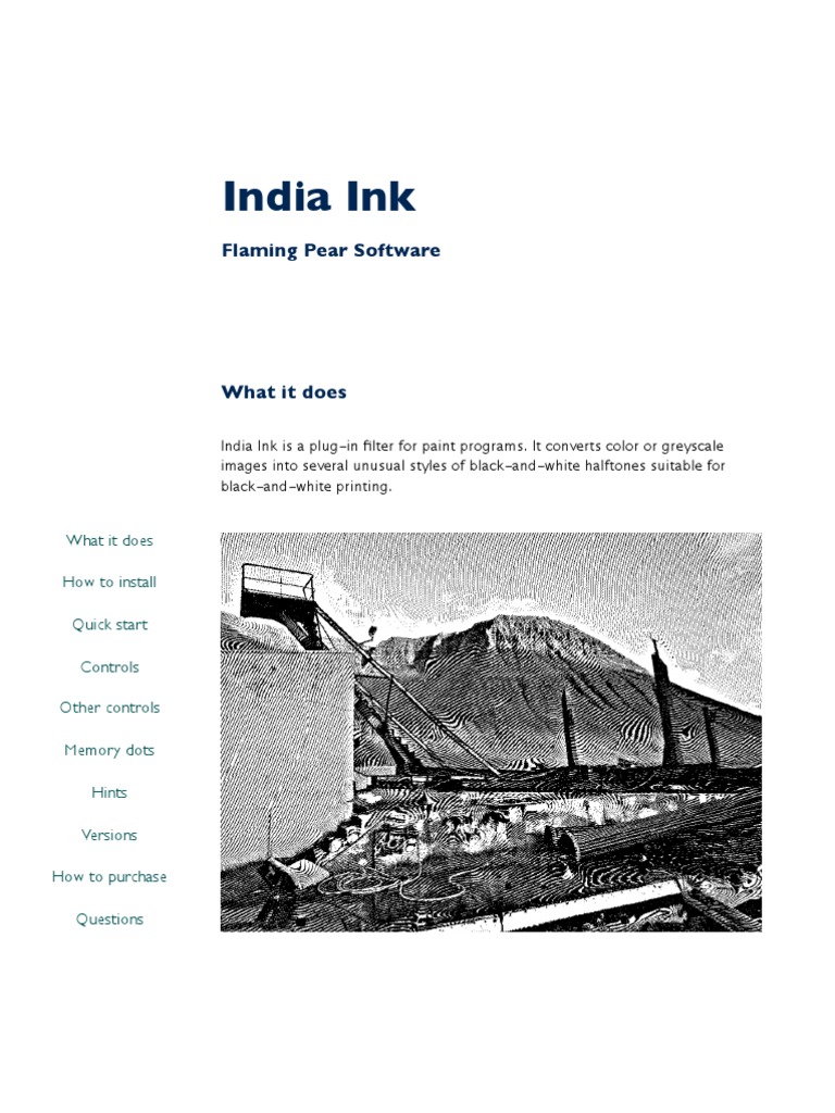 India Ink Guide | PDF | Adobe Photoshop | Macintosh