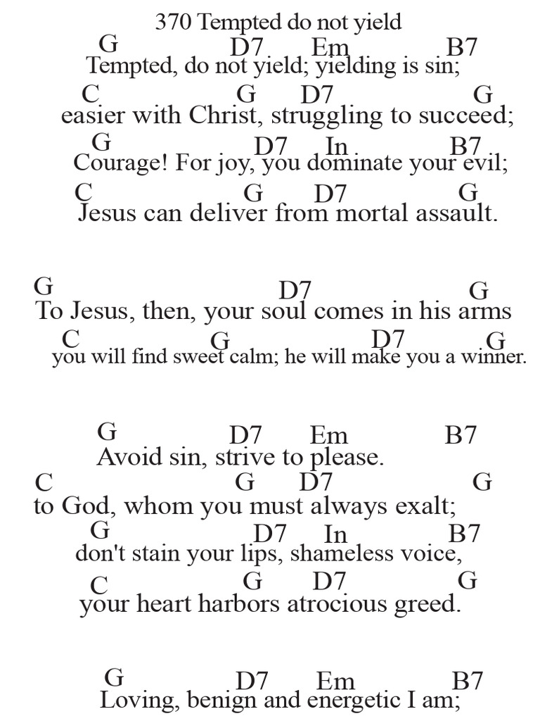 370 Tempted Do Not Give in | PDF