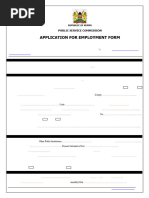 KUTRRH Employment Application Form | PDF | Bachelor's Degree | Diploma