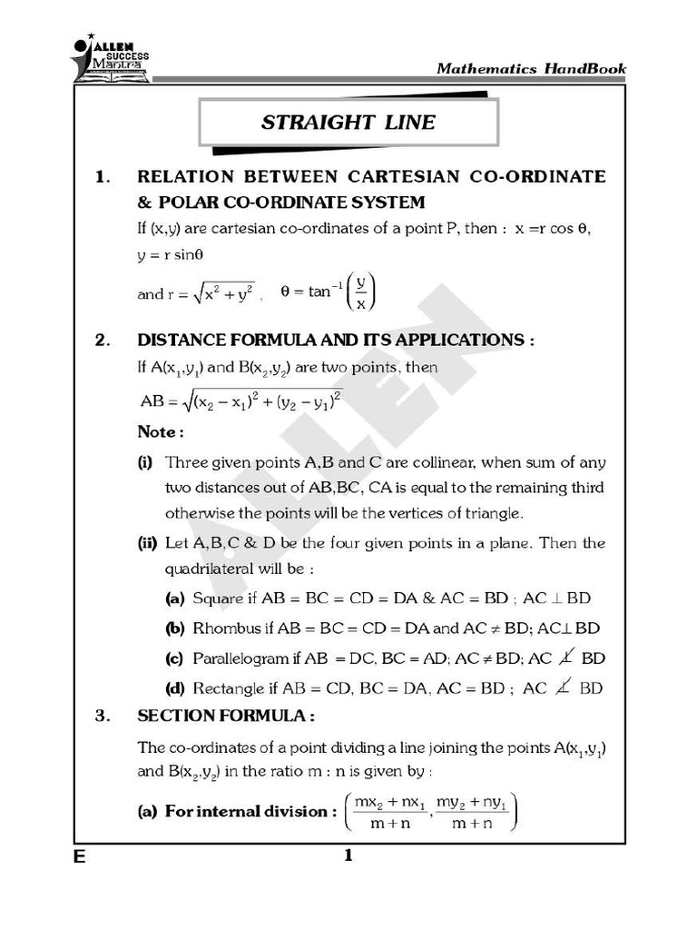 Straight Line | PDF