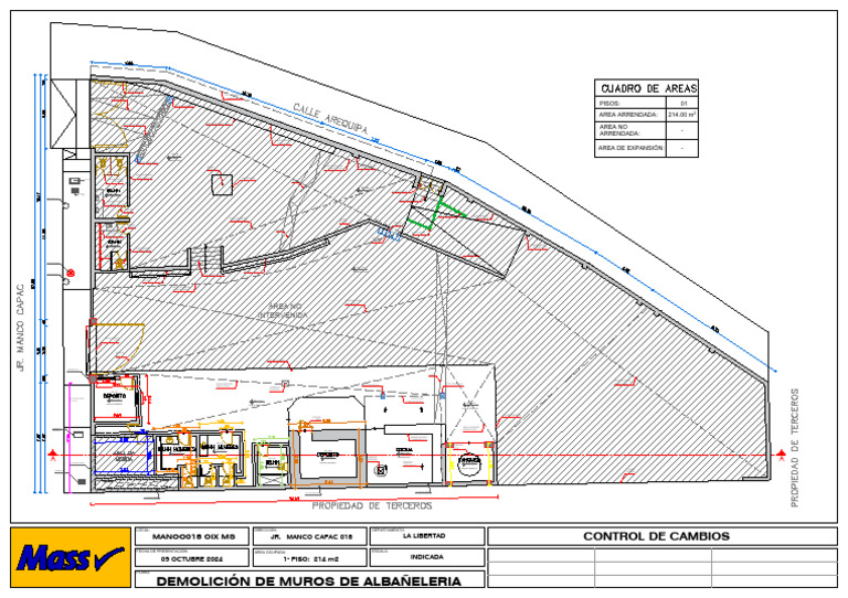 Detalles de Área Arrendada y Estructuras | PDF | Albañilería | Diseño ...