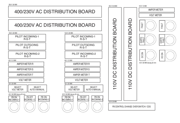 Namplate Panel Ac DC Distribution | PDF | Power (Physics) | Equipment
