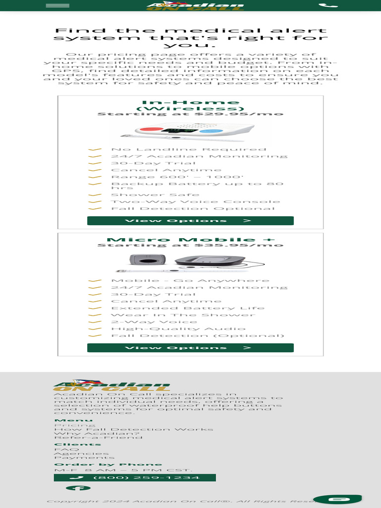 Medical Alert Pricing | PDF