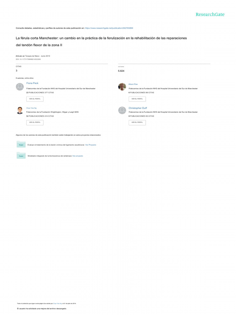 Peck Et Al 2014 Manchester Splint 2 | PDF | Articulaciones | Sistema ...