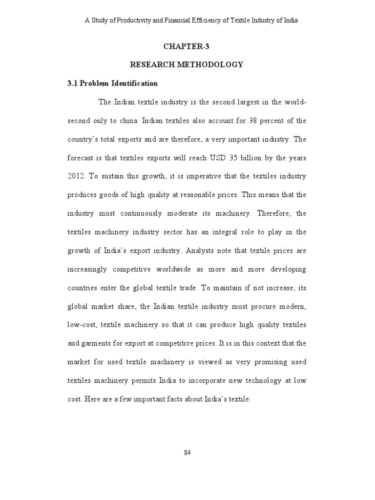 Analysis Of Textile Industry Pdf Data Analysis Statistical Hypothesis Testing