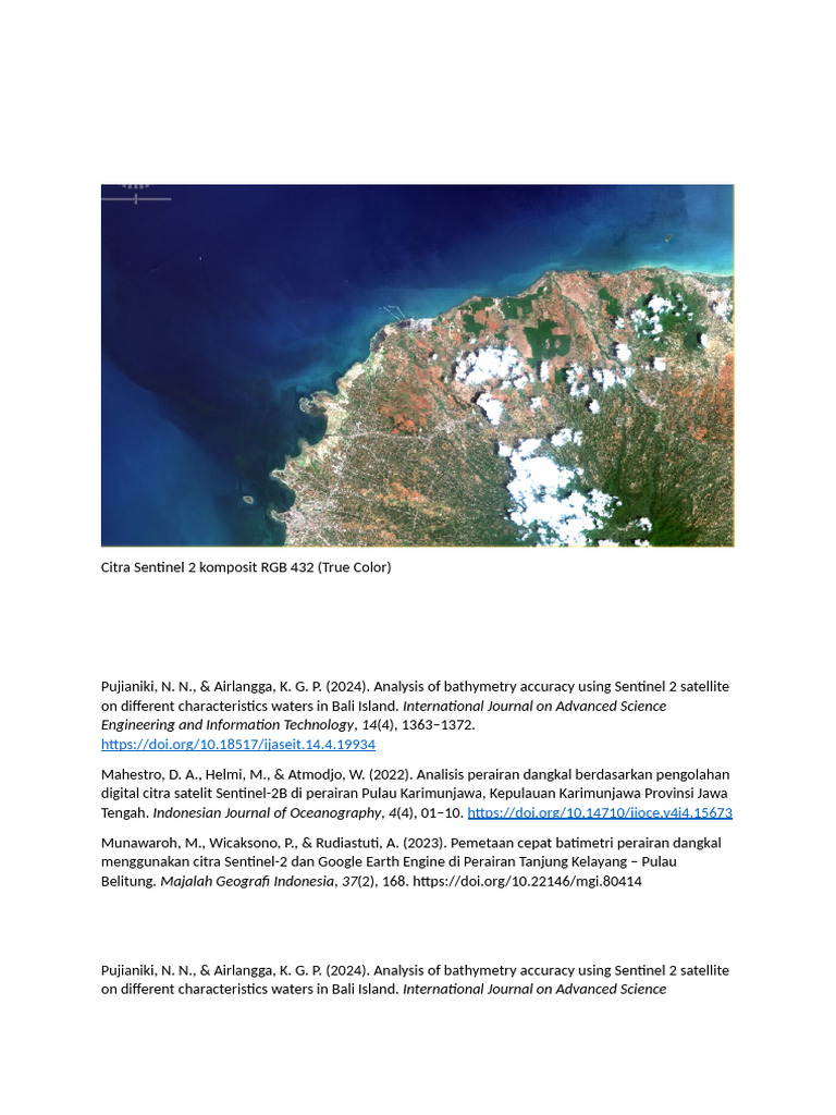 Citra Sentinel 2 Komposit RGB 432 | PDF