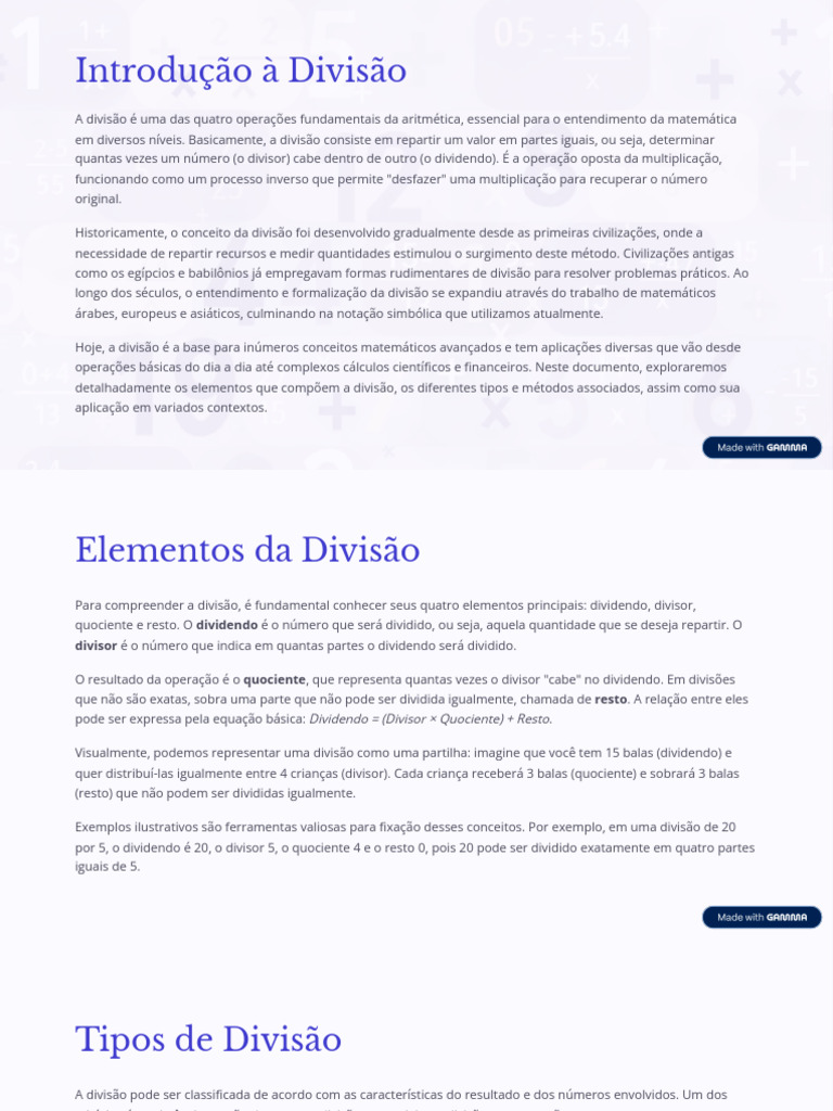 Introducao a Divisao | PDF | Divisão (Matemática) | Matemática