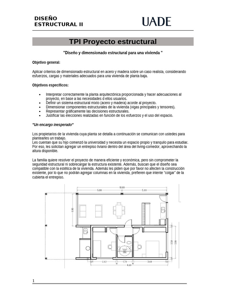 TPI Dimensionado en Acero y Madera | PDF | Viga (Estructura) | Ingeniería de Edificación