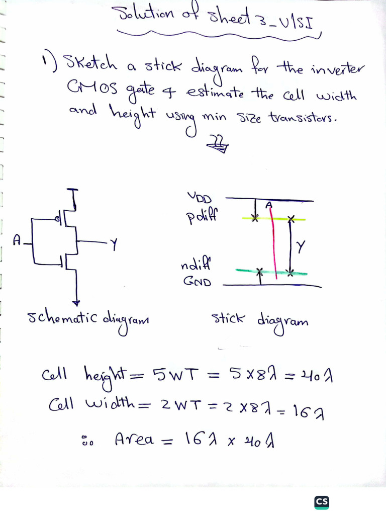 Solution of Sheet3 - VLSI | PDF