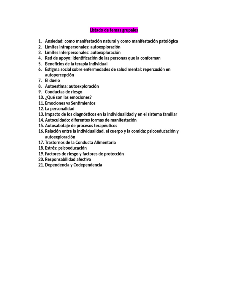 Temas Grupales | PDF