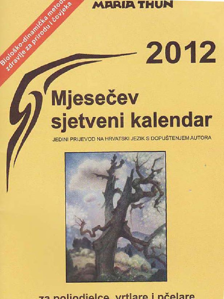 Mjesecev Sjetveni Kalendar | PDF