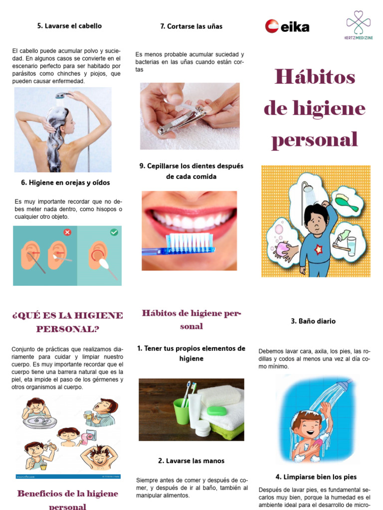 TRIPTICO Higiene Personal | PDF | Higiene