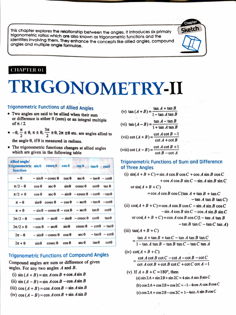 Trigonometry Cet Arihant | PDF