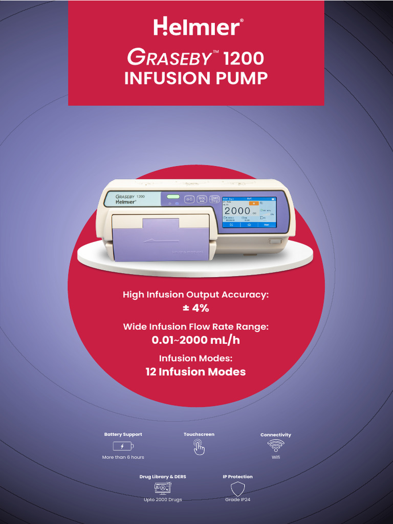 Graseby 1200 Infusion Pump Overview | PDF | Intravenous Therapy ...