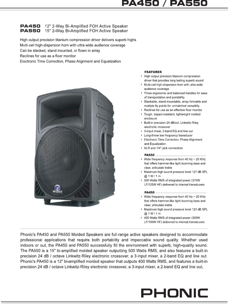 Pa450 550 | PDF
