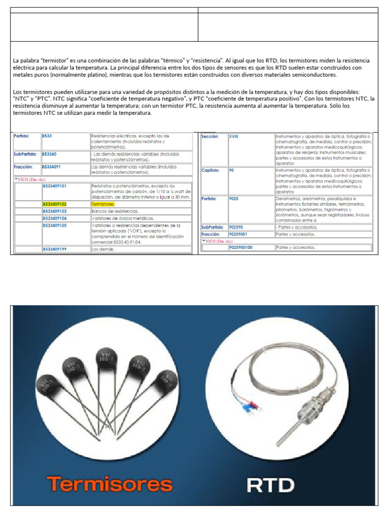 Termistores vs. Sensores Rtd | PDF