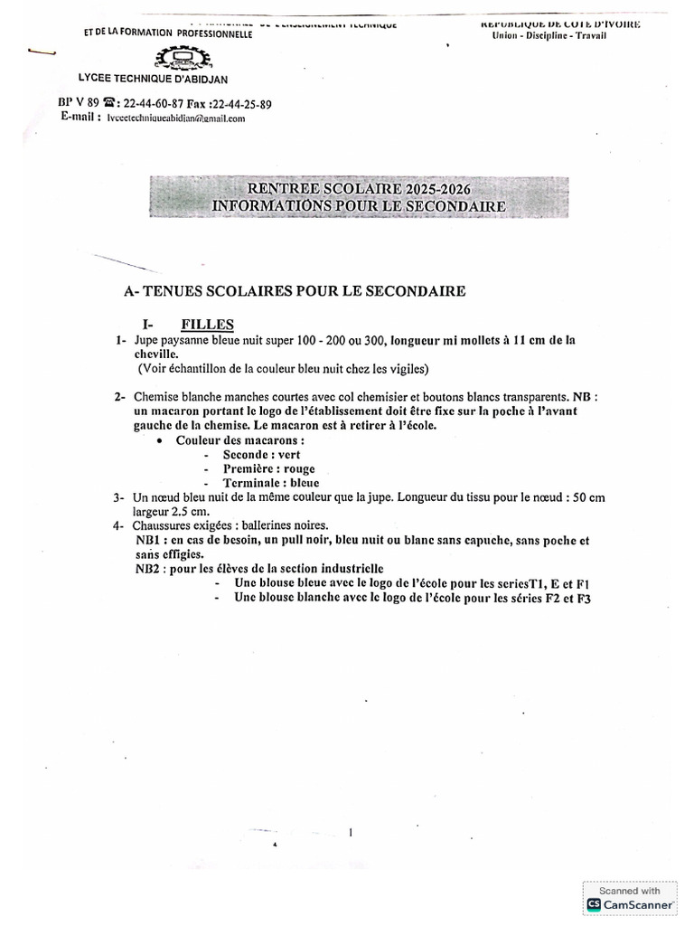 Information Inscription Lta 2025-2026 | PDF