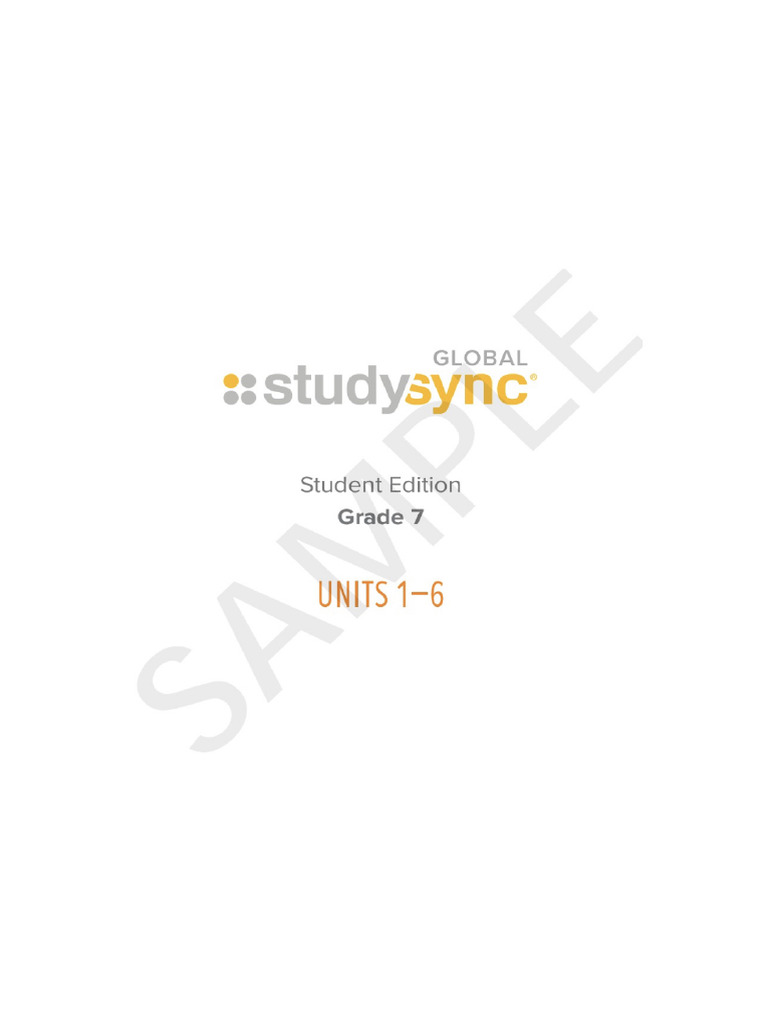 Studysync Global - GR 7 - Sample | PDF
