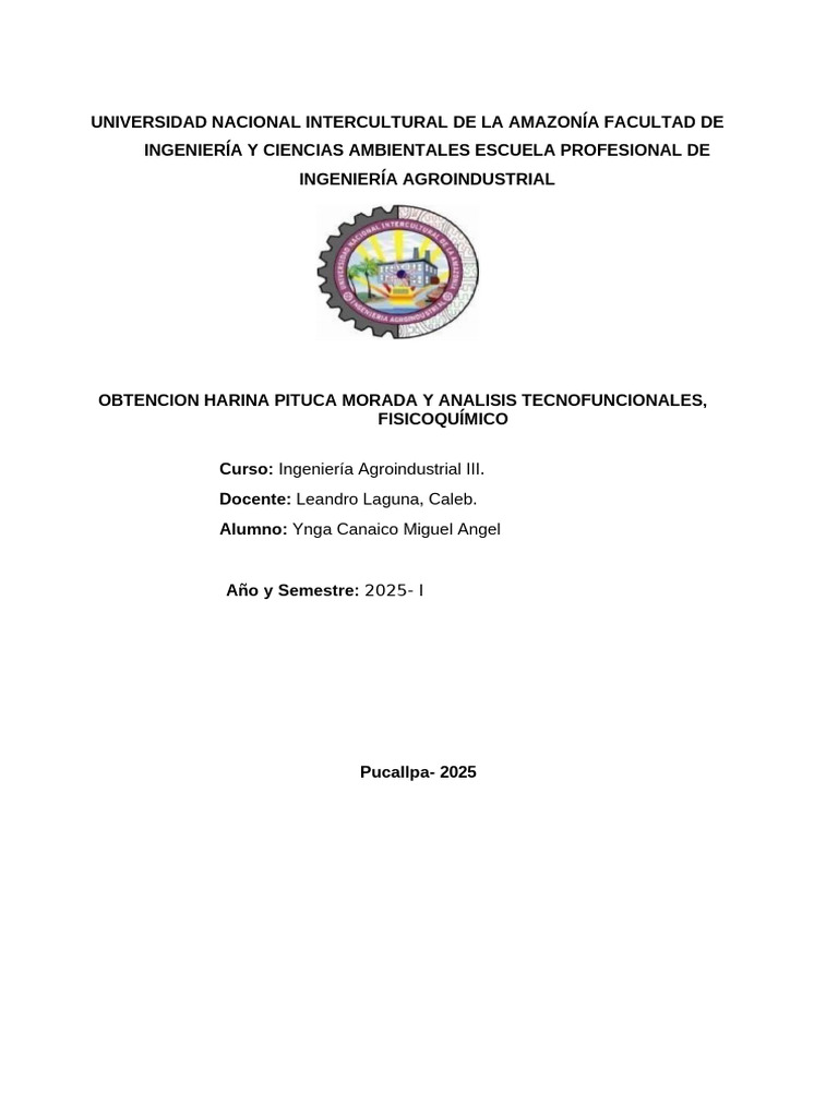 Harina de Pituca | PDF | Trigo | Panes
