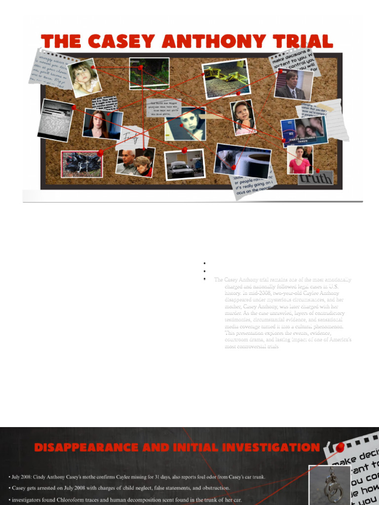 Casey Anthony Trial: A Cultural Phenomenon | PDF