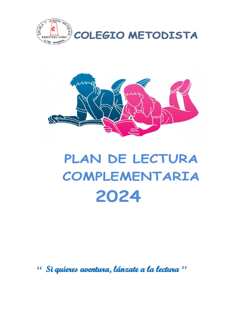 Plan Lectura Complementaria Colegio2024 | PDF | Aprendizaje | Cognición