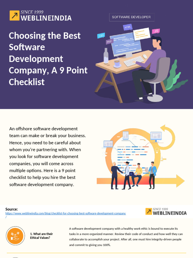Choosing The Best Software Development Company A 9 Point Checklist ...