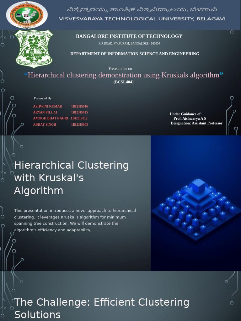 Hierarchical Clustering With Kruskals Algorithm | PDF | Cluster Analysis | Machine Learning