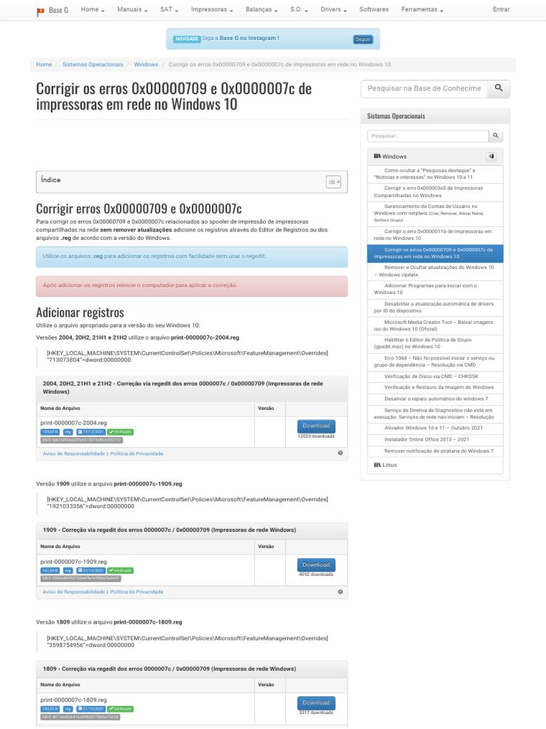 Corrigindo erro 0x00000709 no Windows | PDF | Windows 10 | Microsoft ...