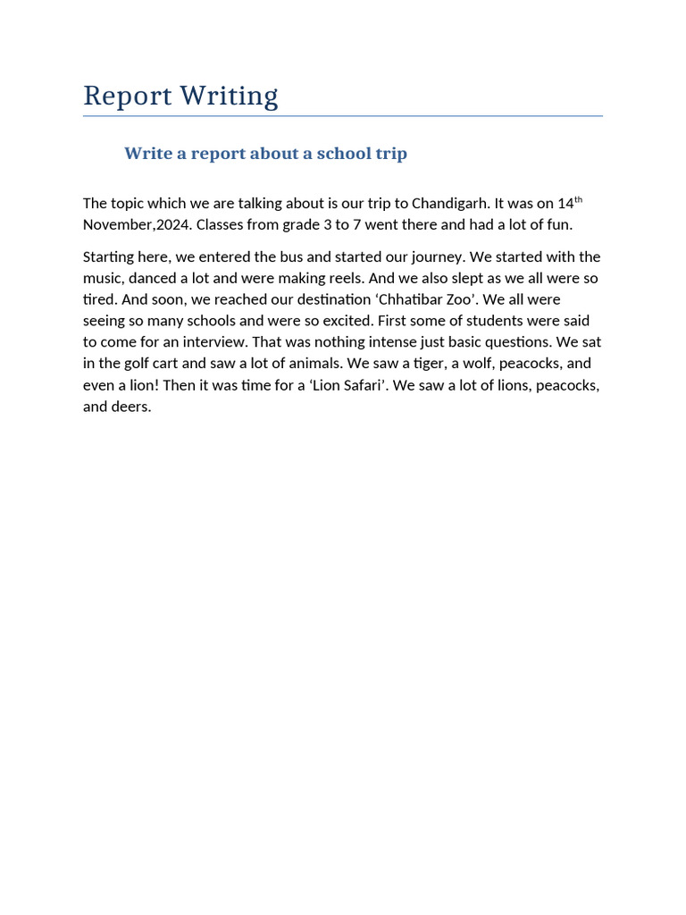 Report Writing | PDF