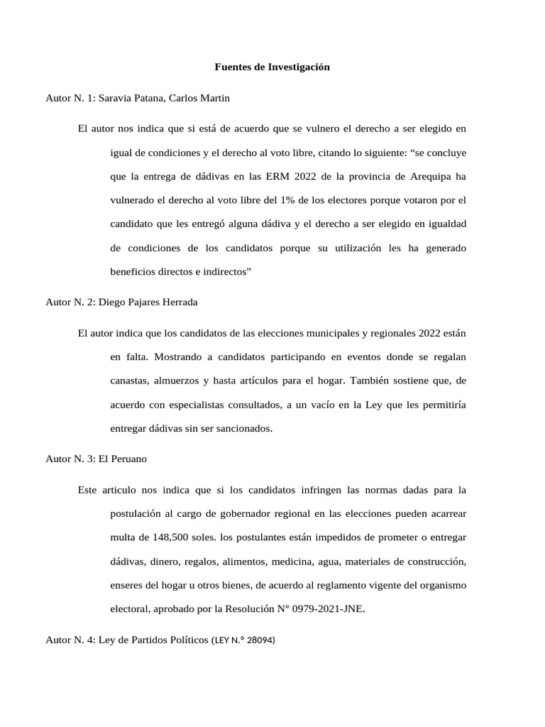 Fuentes Bibliograficas Formato APA | PDF | Elecciones | Votación