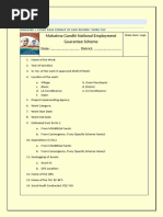 MGNREGA Job Card Registration Form PDF | PDF