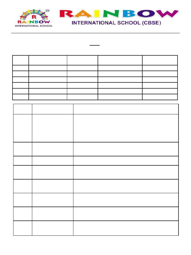 Grade Xi Pa 2 Science Portion Planner and Datesheet | PDF