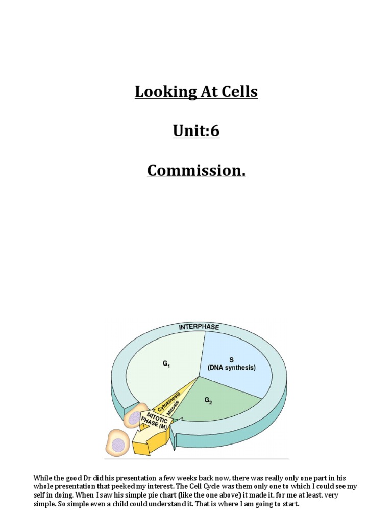 Looking at Cells Unit:6 Commission | PDF | Cognitive Science ...