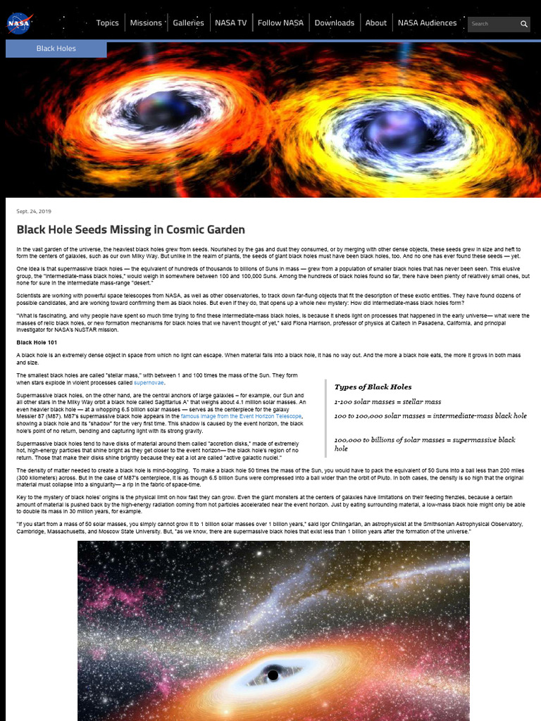 Uncovering Black Hole Seed Mysteries | PDF | Black Hole | Ligo