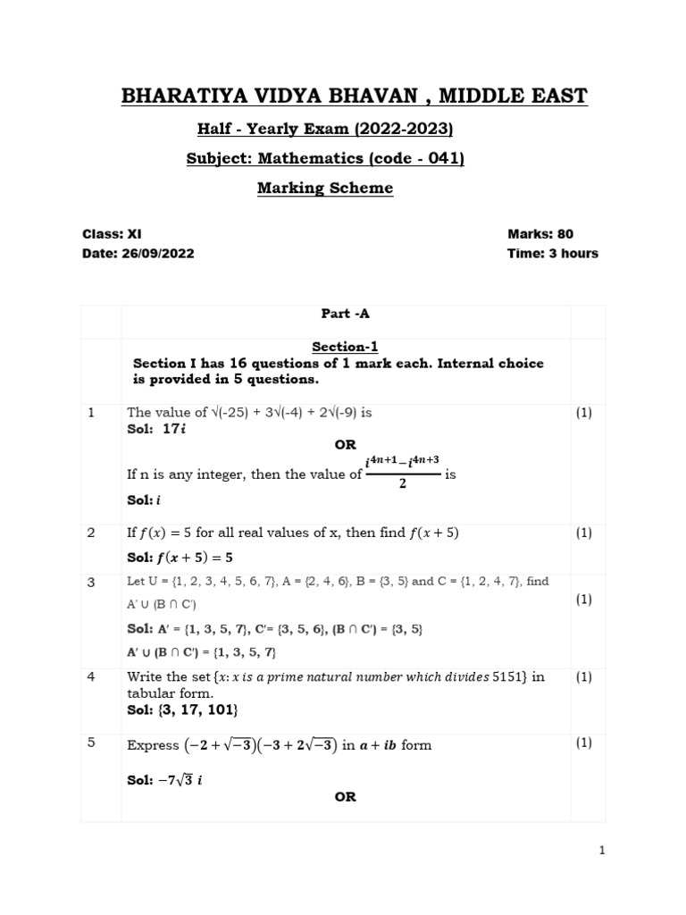 GR 11 MS Math HYE (2022-2023) | PDF | Intelligence Quotient | Complex ...