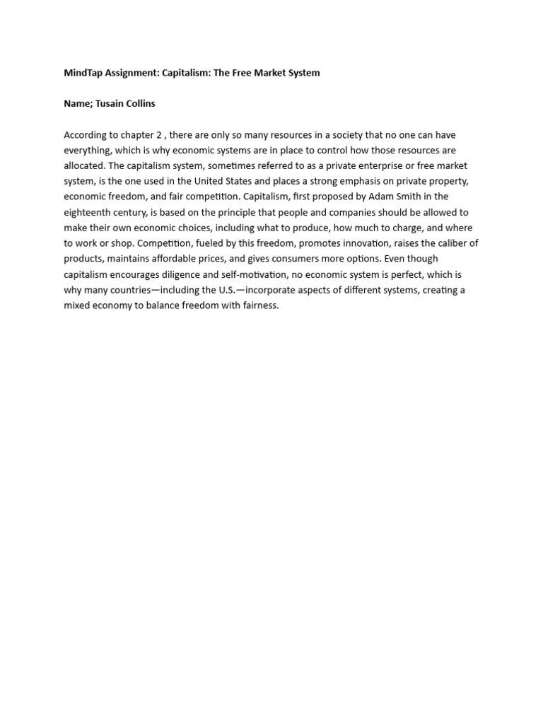 Mindtap Assignment Pdf