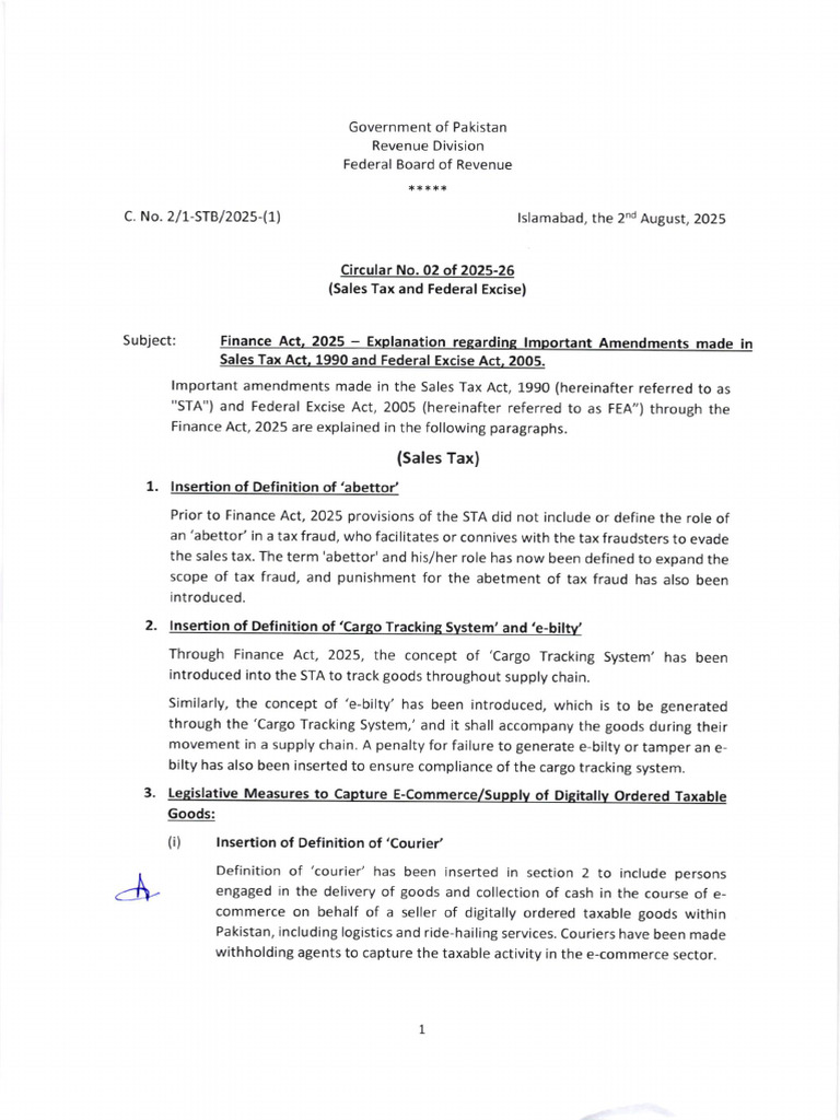 Finance Act, 2025 - Explanation Regarding Important Amendments Made in ...