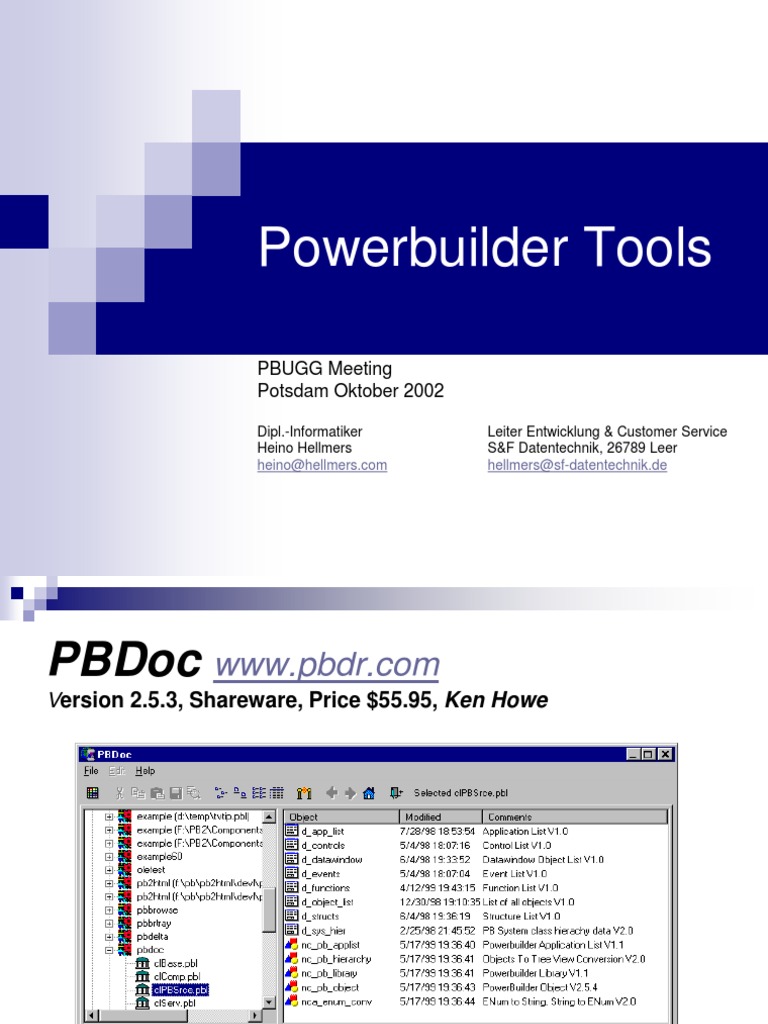 PowerBuilder Tools Overview | PDF | Art | Computers