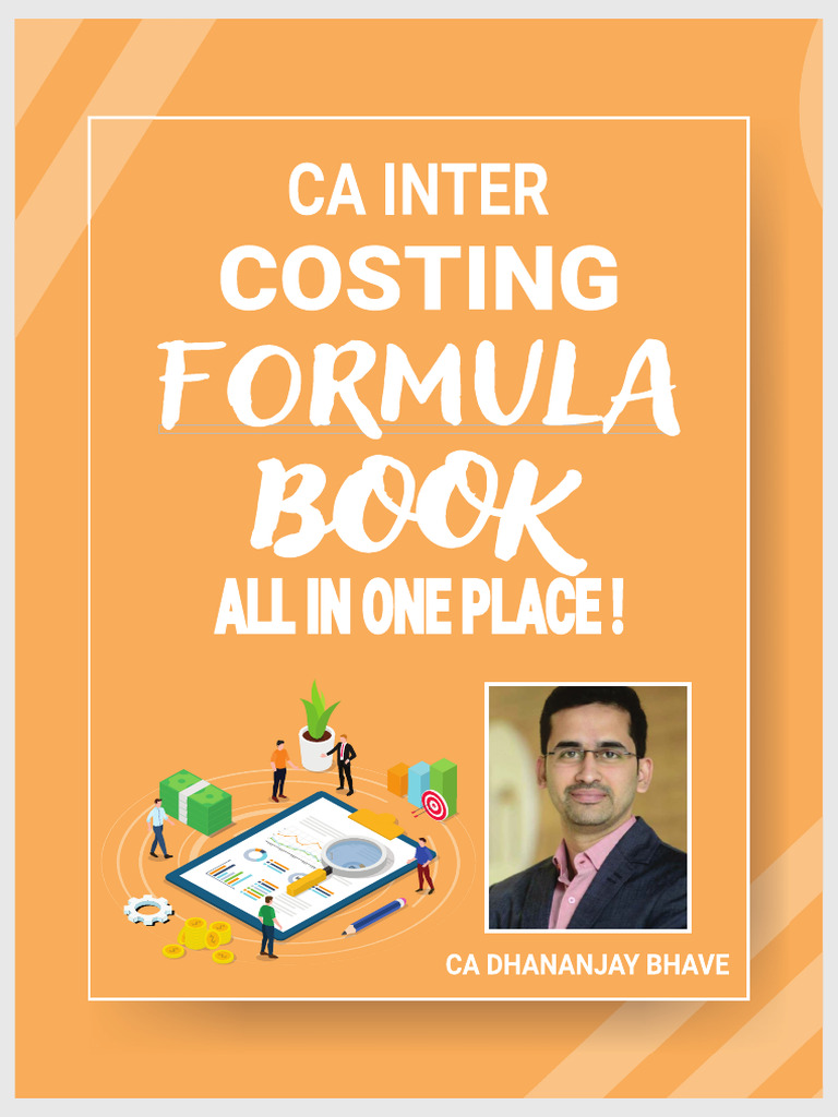 CA Inter Costing Formula Book - CA Dhananjay Bhave | PDF