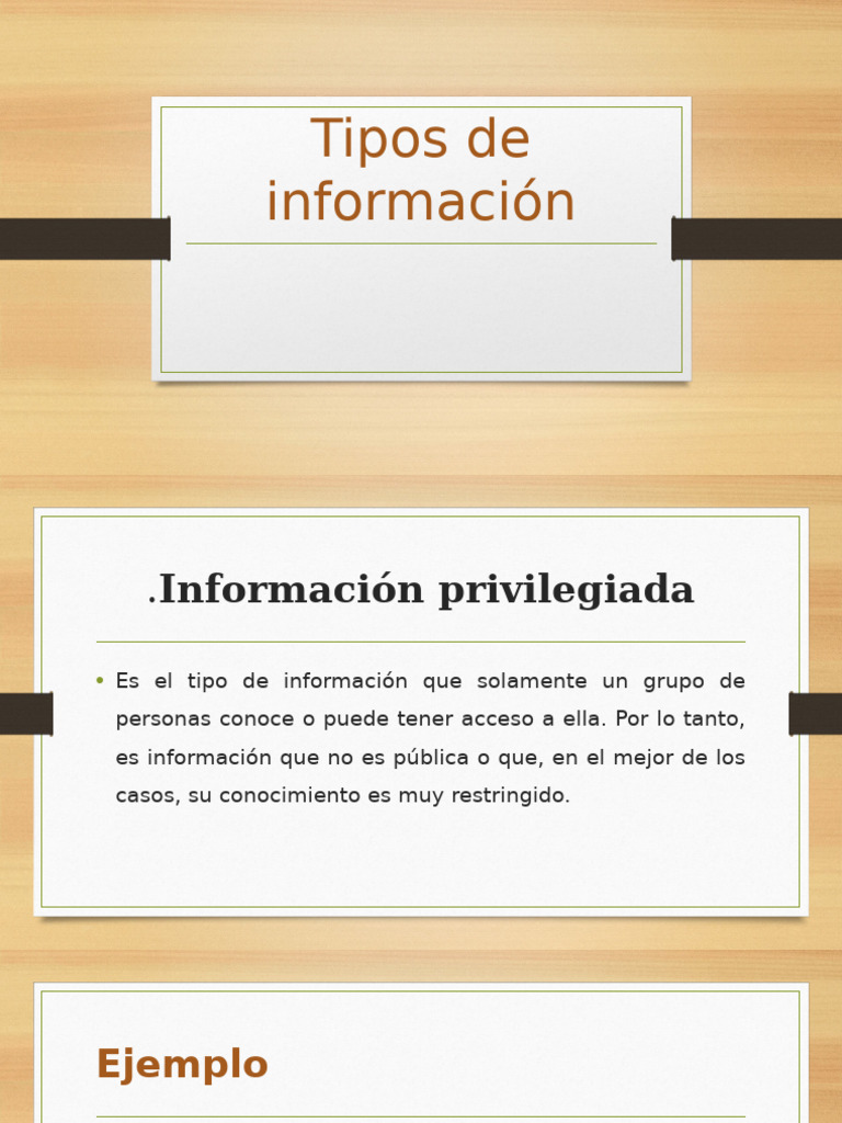 Tipos de Información: Factual, Objetiva y Más | PDF | Información