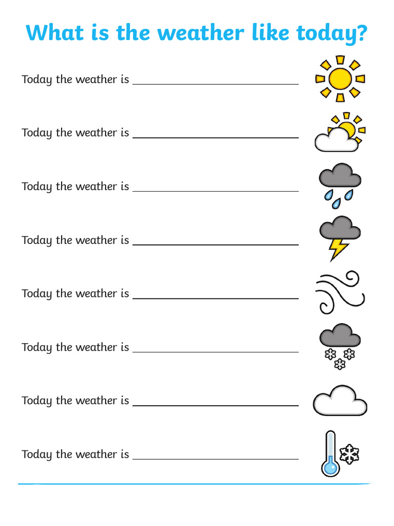 1_2 Weather Worksheet | PDF