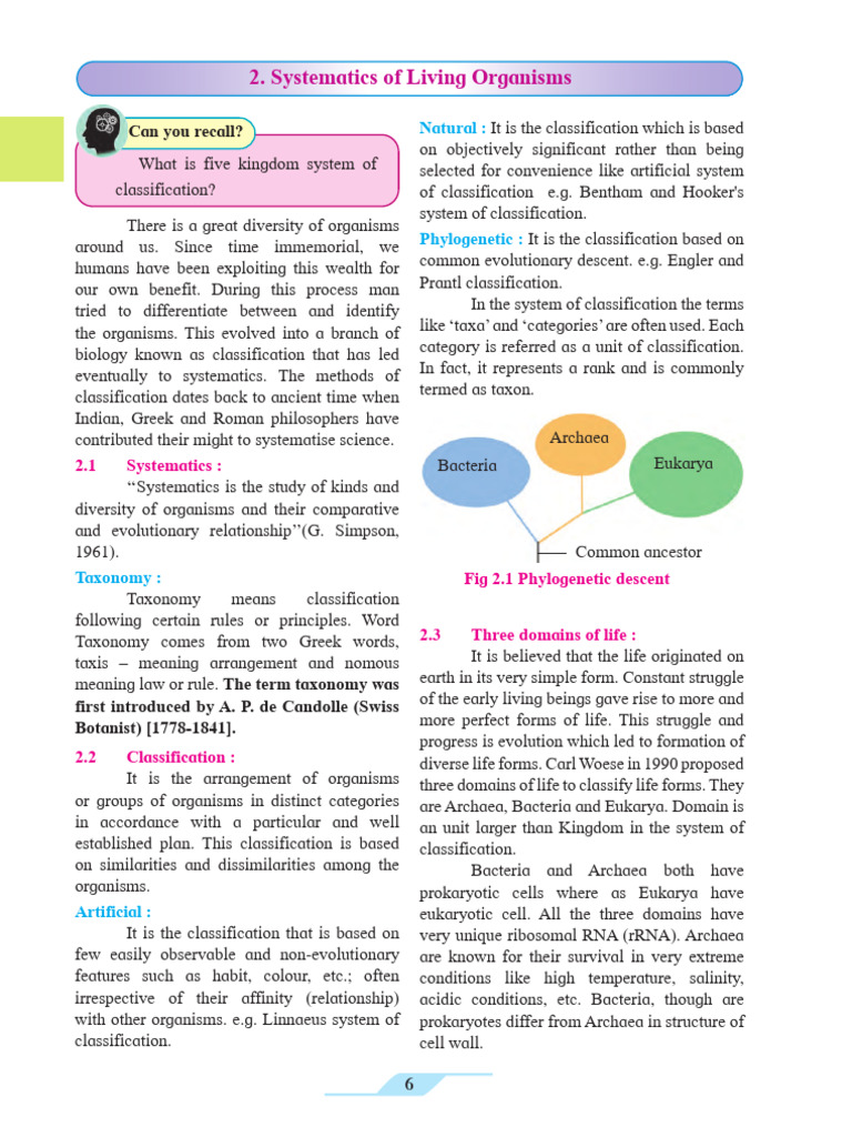 Understanding Organism Classification Methods | PDF | Fungus | Archaea