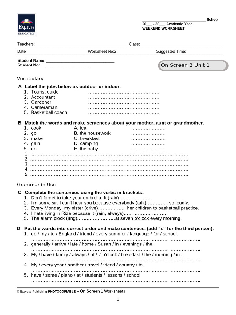 OS2 Module 1 Worksheet 2 | PDF | Language Mechanics | Syntax